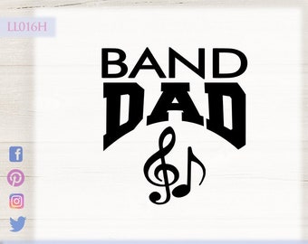 Band Dad Svg - Etsy