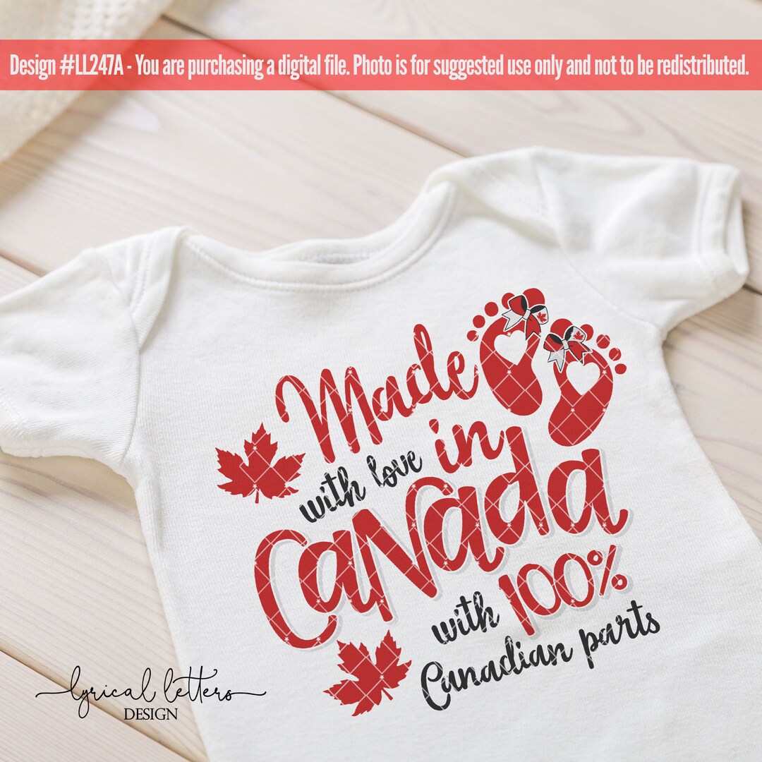 Canada SVG Made in Canada Canadian Parts LL247 A - SVG DXF Fcm Ai Eps ...