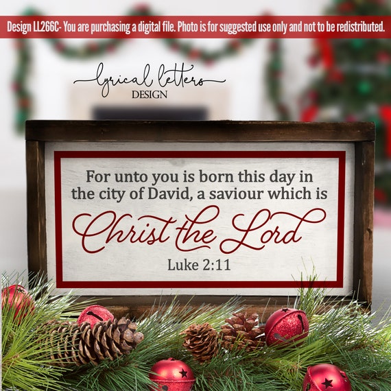 Christmas SVG Luke 2 Scripture LL266C SVG DXF Fcm Ai Eps Png | Etsy
