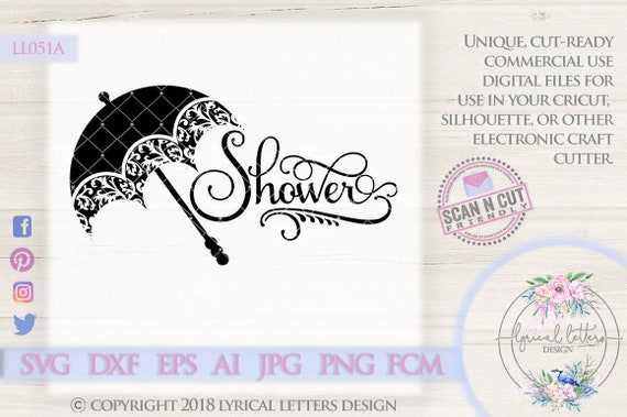 Bridal Shower Purple Umbrella Clip Art