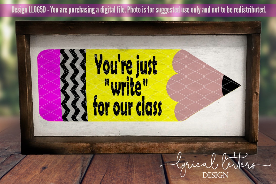 You're Just write for Our Class Bulletin Board - Etsy
