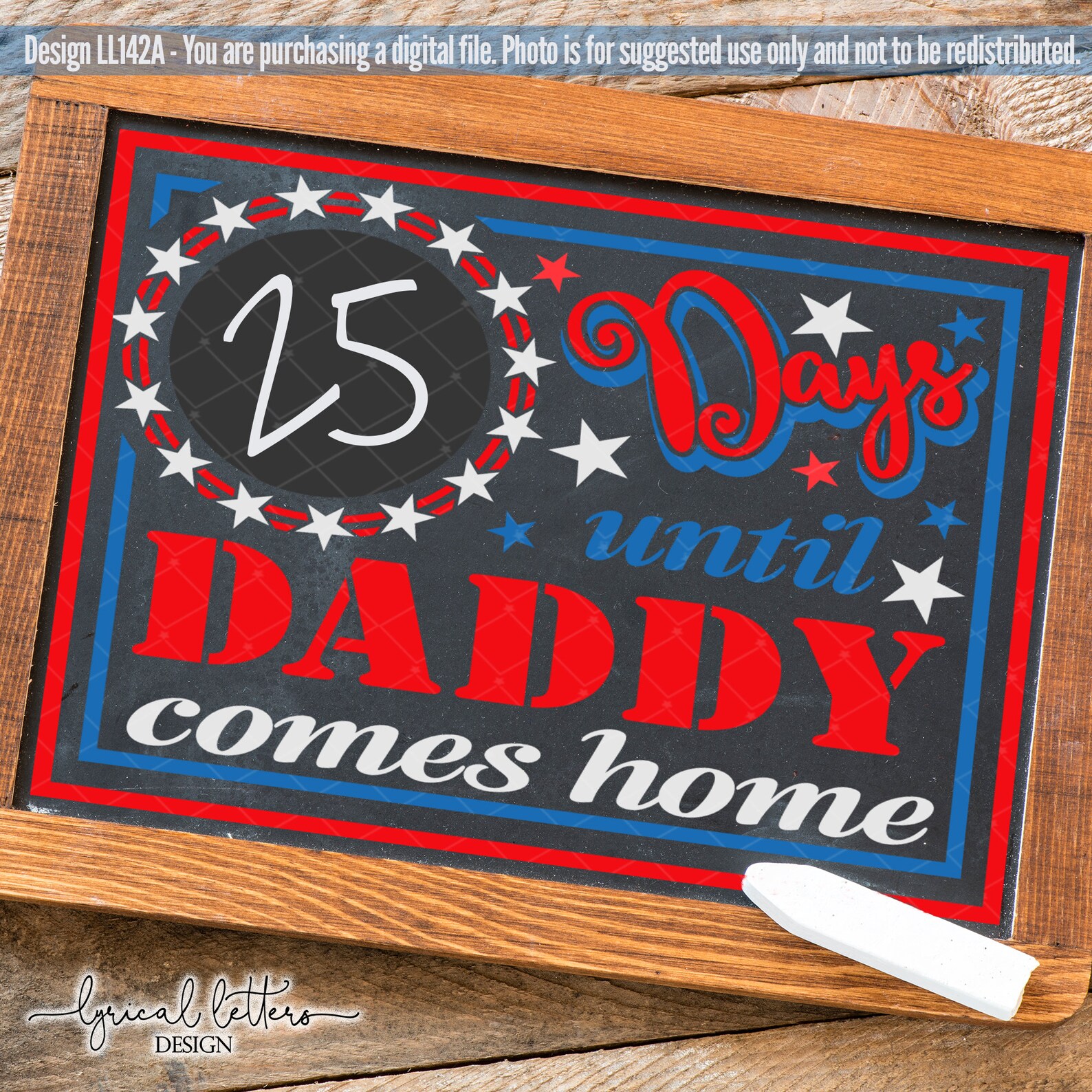 Days Until Daddy Comes Home Deployment Military LL142 A SVG - Etsy