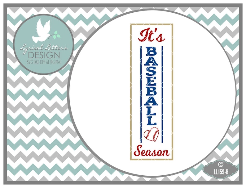 It's Baseball Season Vertical Design LL159 B SVG | Etsy
