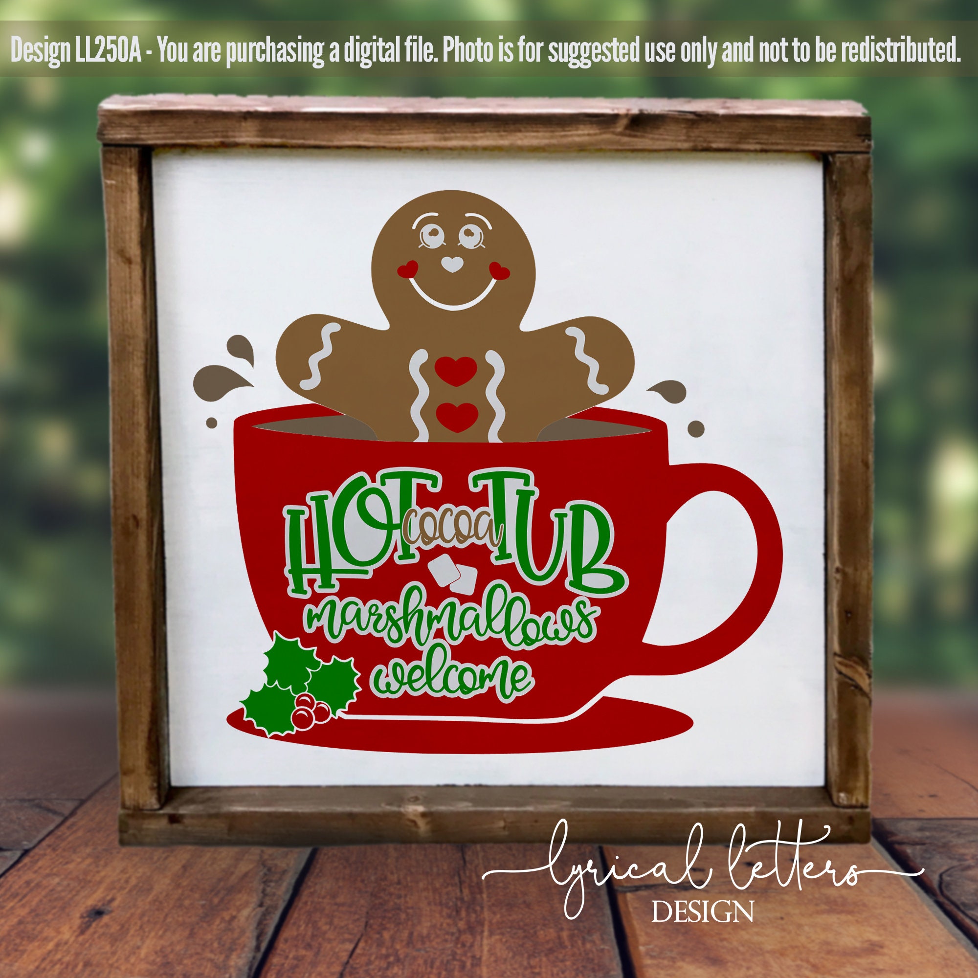 Christmas SVG Gingerbread Man Bundle LL250 SVG DXF Fcm Ai - Etsy