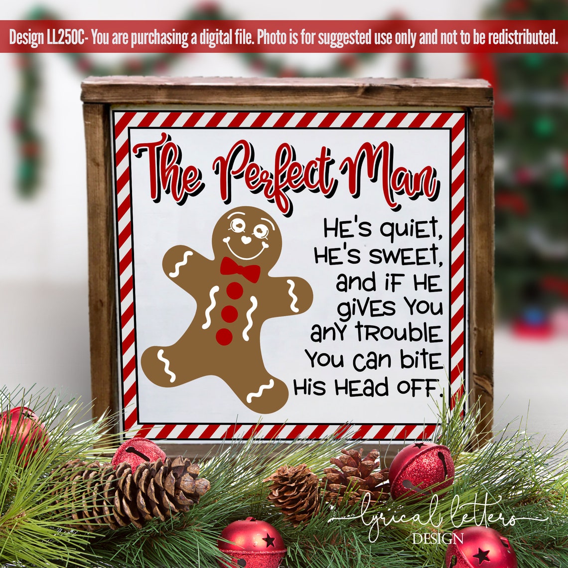 Christmas SVG Gingerbread Man Bundle LL250 SVG DXF Fcm Ai - Etsy