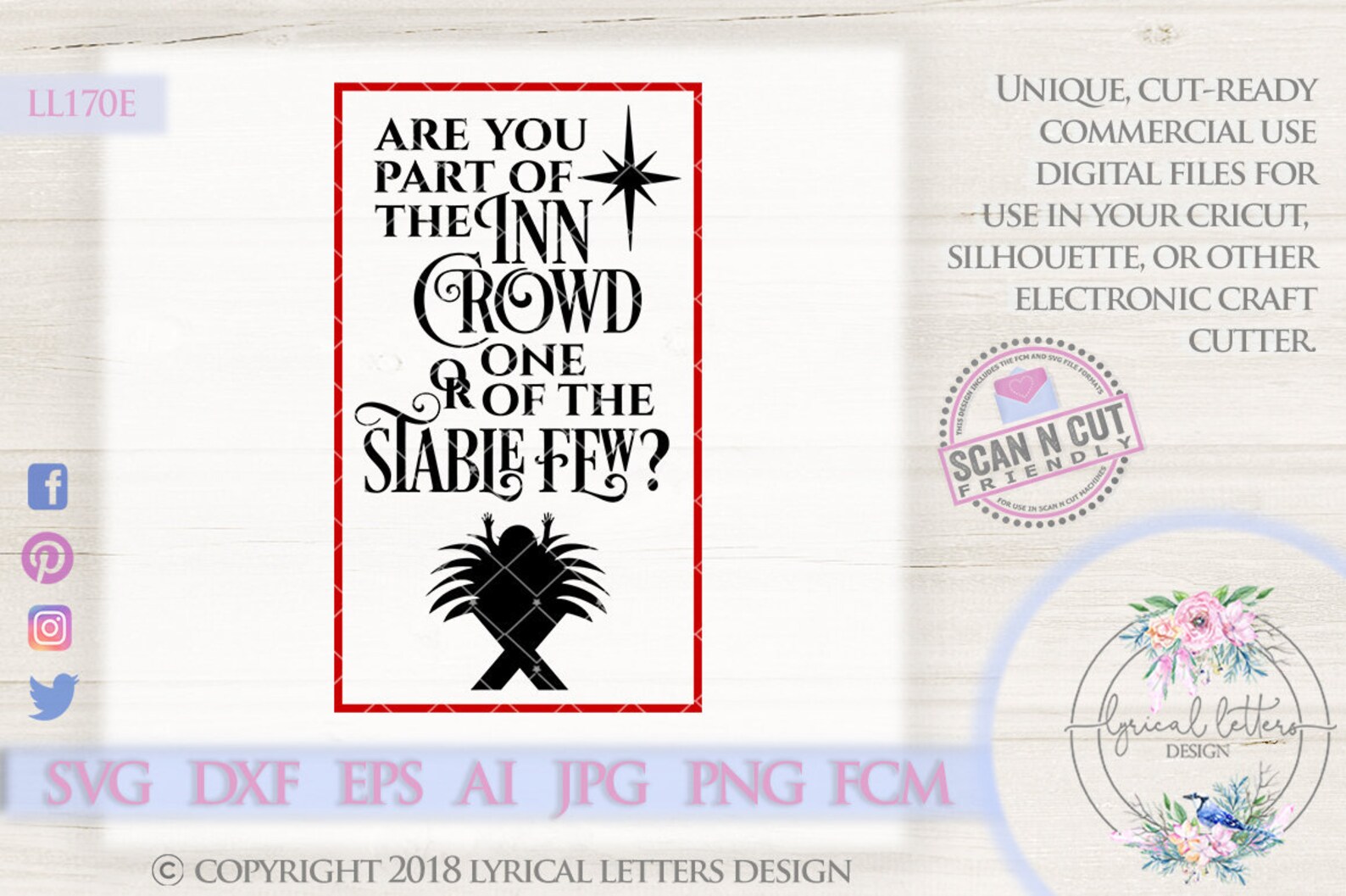 Are You Part of the Inn Crowd LL170 E SVG DXF Fcm Ai Eps Png Jpg ...