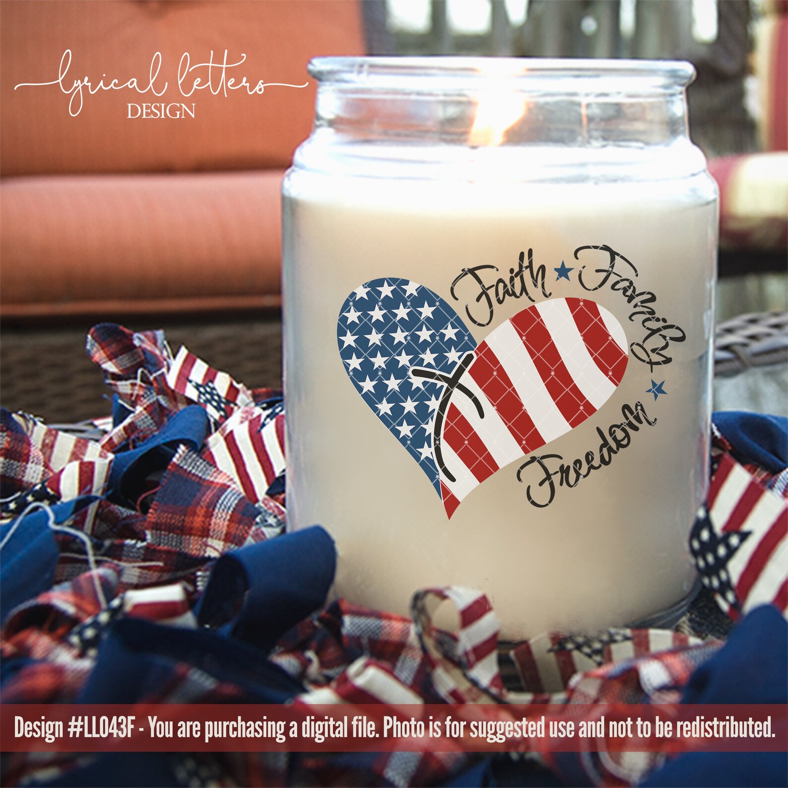 The ORIGINAL Faith Family Freedom Heart Patriotic July 4th - Etsy