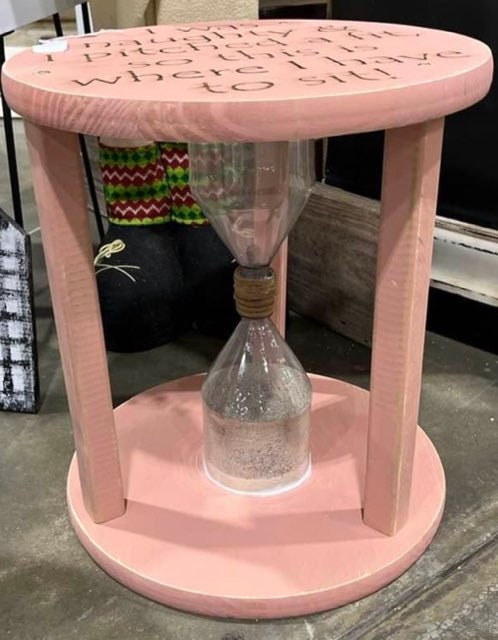 Time Out Stool With Hourglass Timer - Etsy