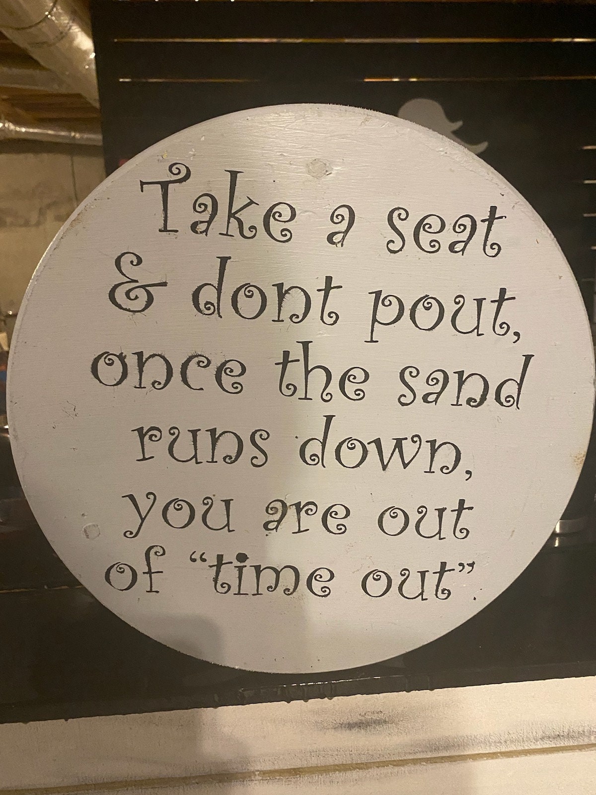 Time Out Stool With Hourglass Timer - Etsy