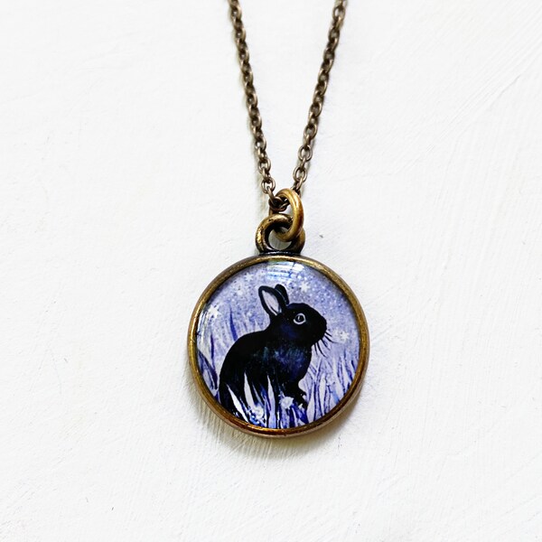 Bunny Pendant - Etsy