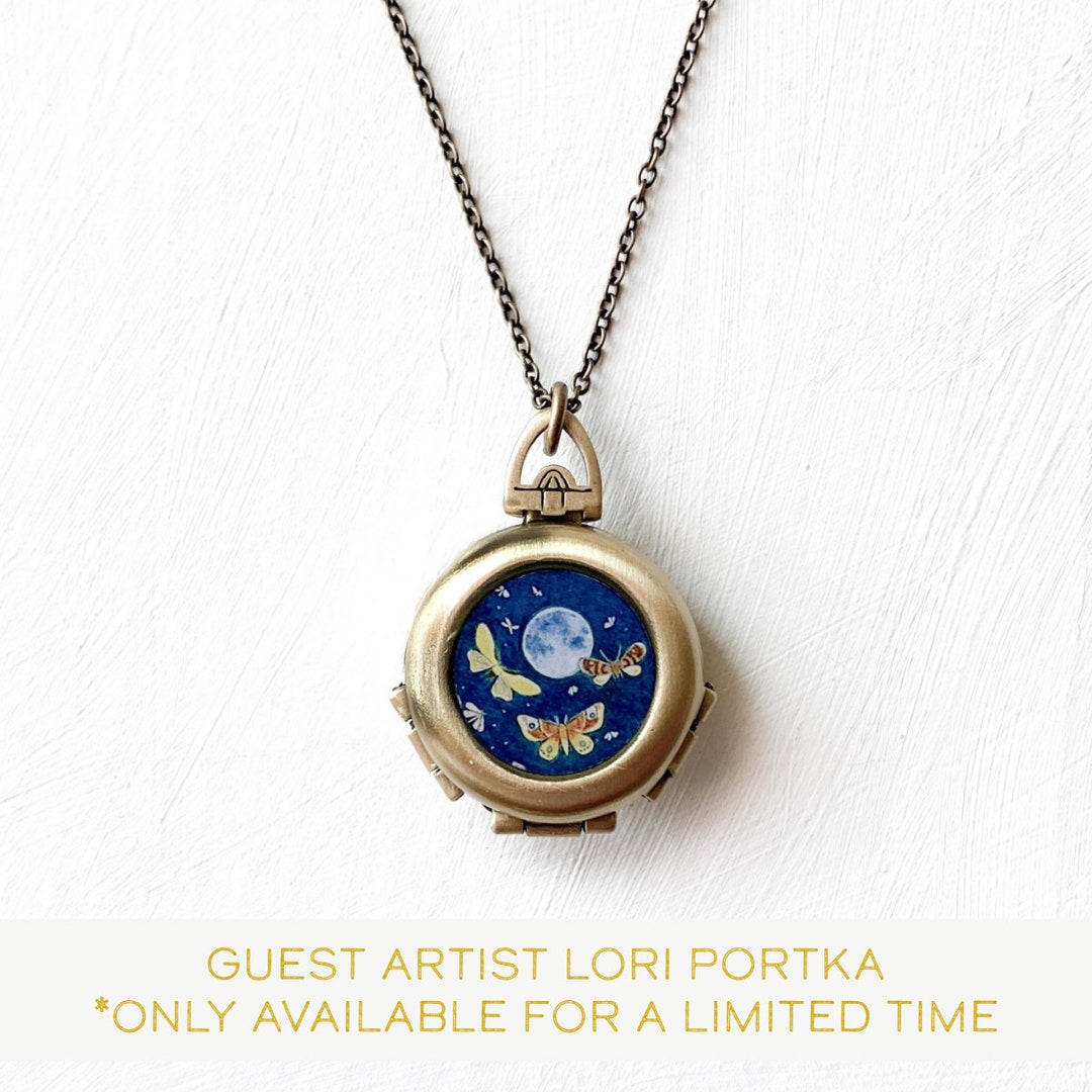 Rise to the Light Locket, Butterfly Locket, Moon Locket, Butterflies ...