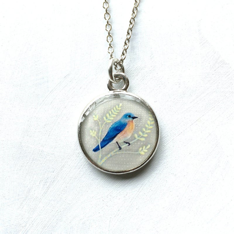Bluebird Necklace - Etsy