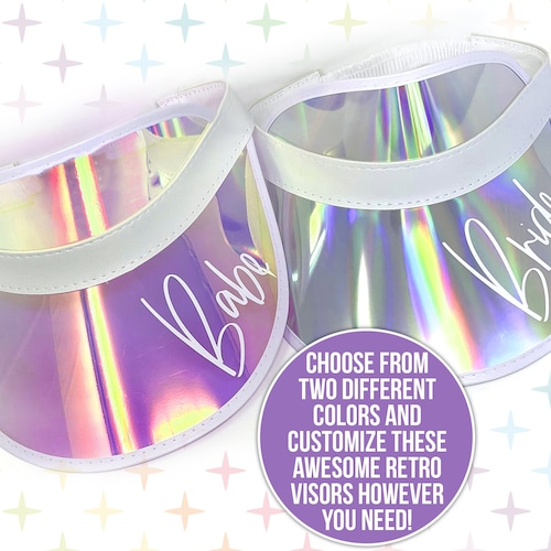 Personalized Holographic Visor for Bachelorette Party - Etsy