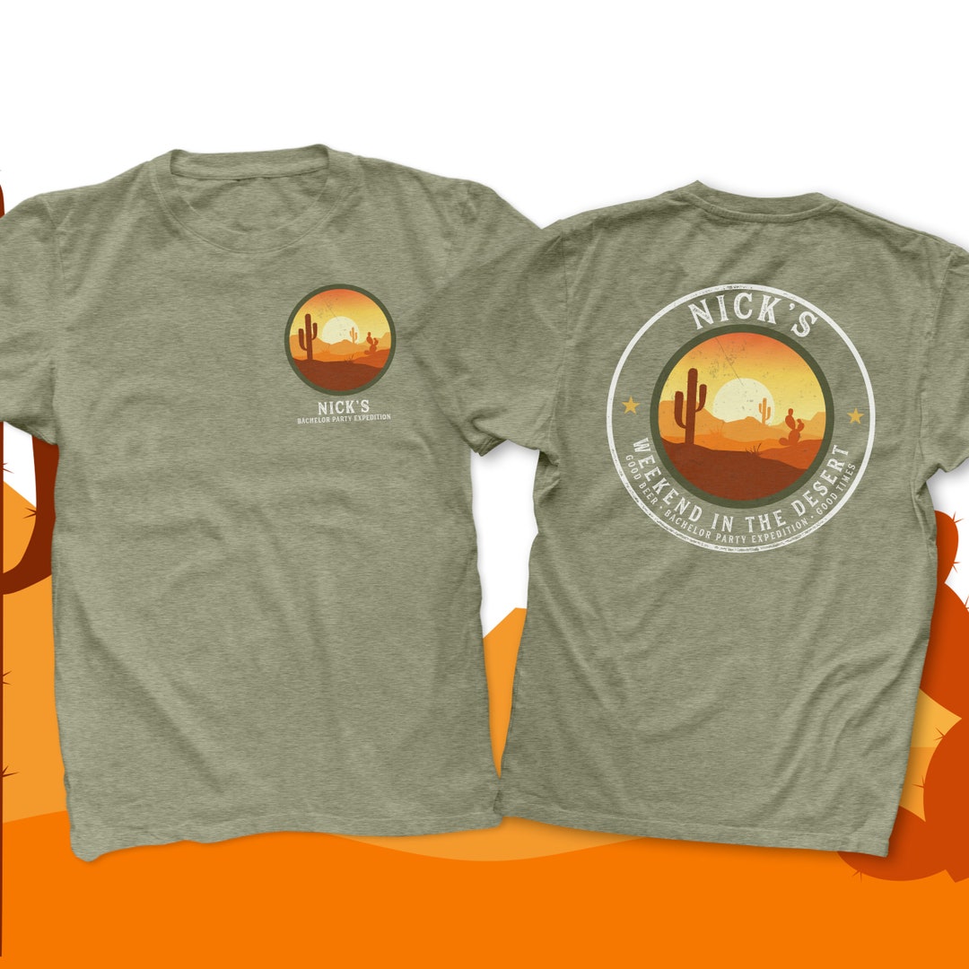 Bachelor Party Shirt Personalized Weekend in the Desert Bachelor Party ...