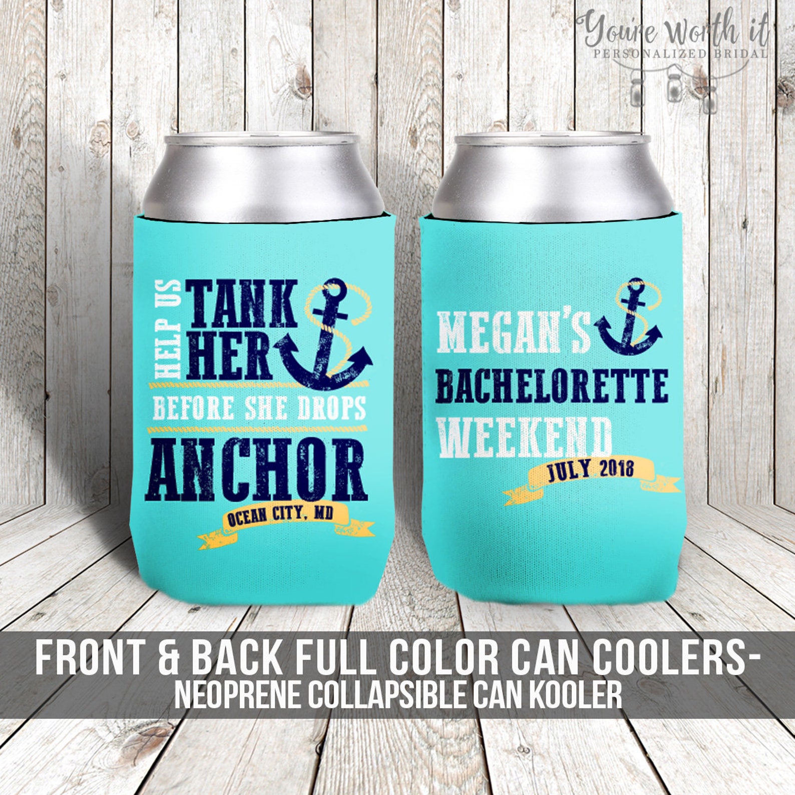 Bachelorette Party / Bachelor Party Can Coolers Beverage - Etsy