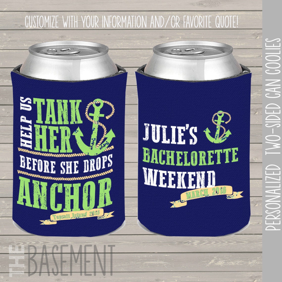 Bachelorette Party / Bachelor Party Can Coolers Beverage - Etsy