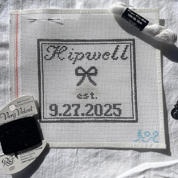 Wedding Needlepoint - Etsy