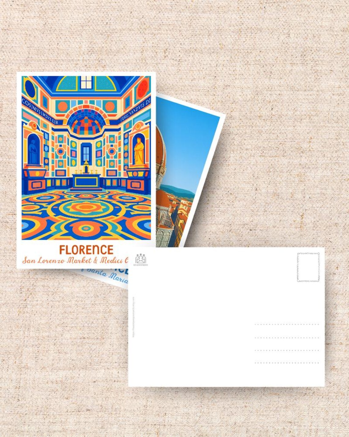 Florence Italy Postcard, Medici Chapels Art, Travel Souvenir - Etsy