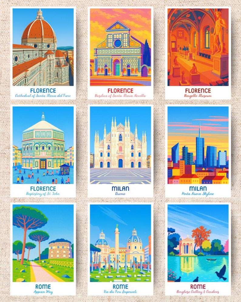 Florence Italy Postcard, Medici Chapels Art, Travel Souvenir - Etsy