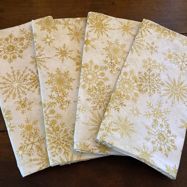 Snowflake Napkins - Etsy