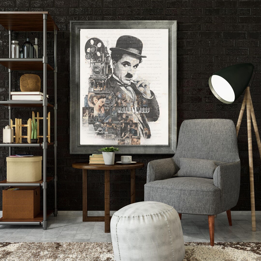 Charlie Chaplin Art Print: Unique Film Lover Gift - Etsy