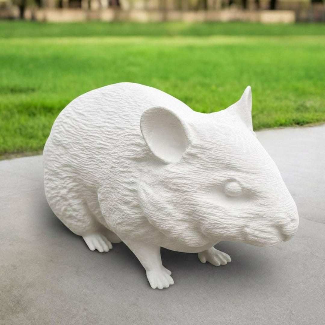 Concrete Cute Hamster Garden Statue Stone Small Animal Sculpture ...