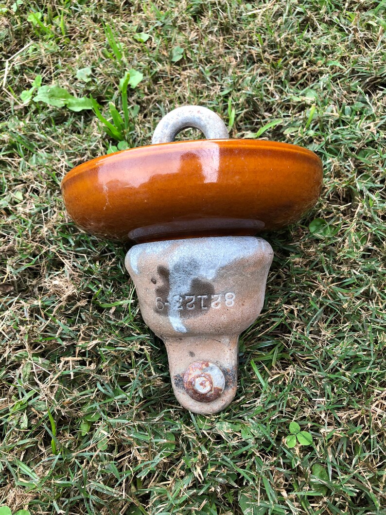RESERVED for Rusty Wolfe Studio Brown Ceramic Electrical Insulators X 3 ...