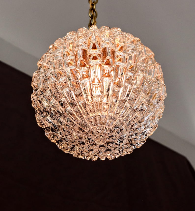 Mid Century Modern Pendant Light - 8" MCM Hollywood Regency Style ...