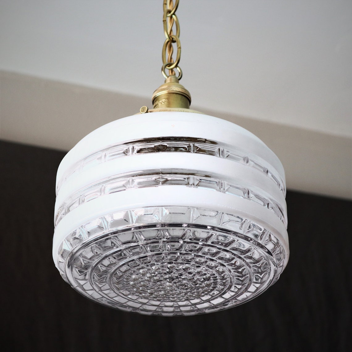 Vintage Pendant Light - 1960s Ceiling Light Fixture - Authentic ...