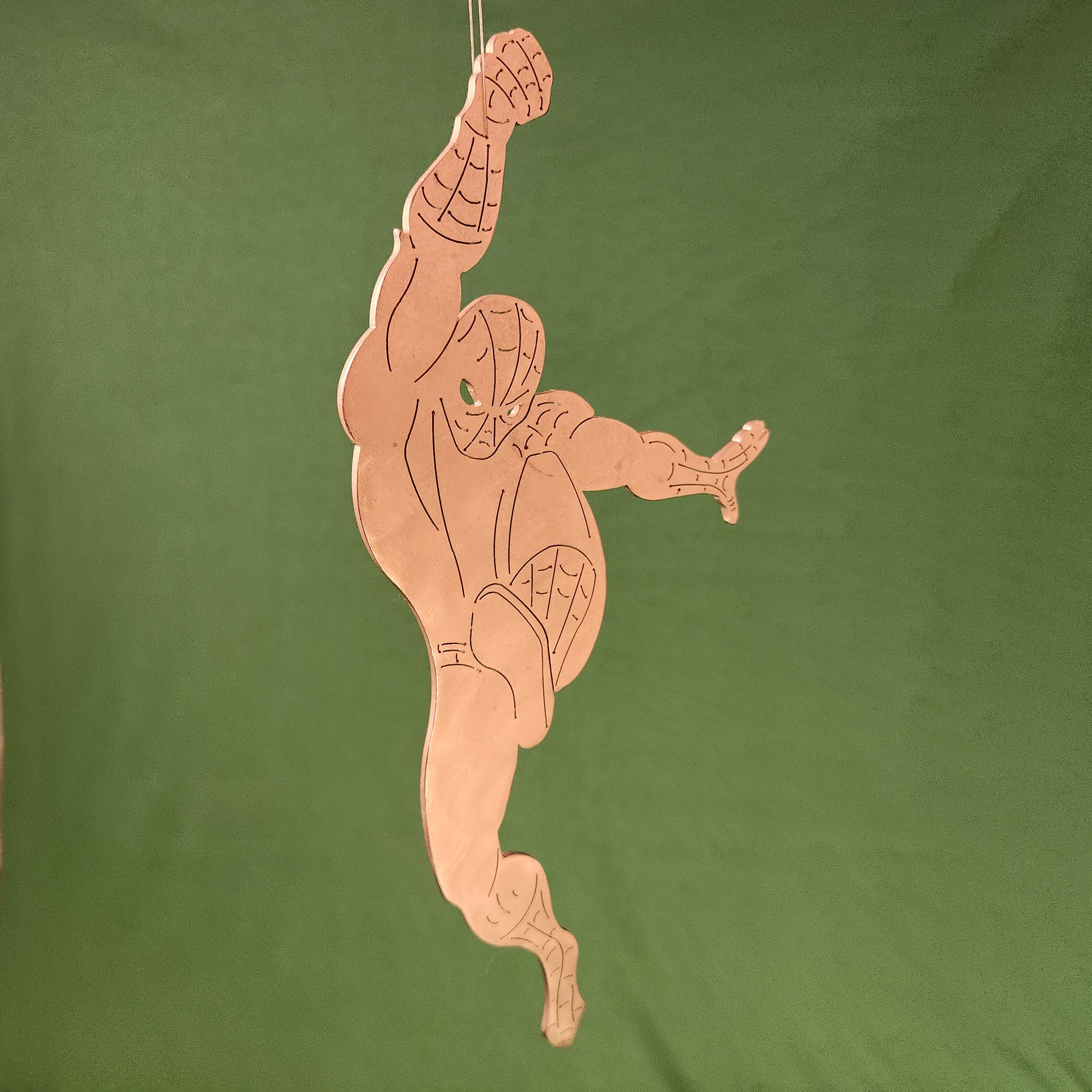 Spiderman Steel Figure, Laser Cut Figure, 1996 Arkny for Marvel ...