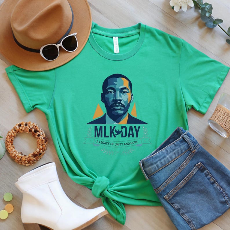MLK Day Graphic T-shirt, Legacy of Unity and Hope - Etsy