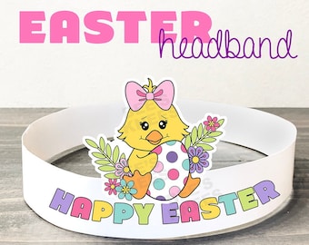 Easter Bunny Peaking Printable Headband Perfect for Church | Etsy