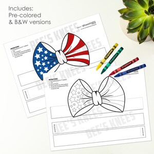 4th of July Printable Headband BUNDLE Hats Crown Statue of Liberty ...