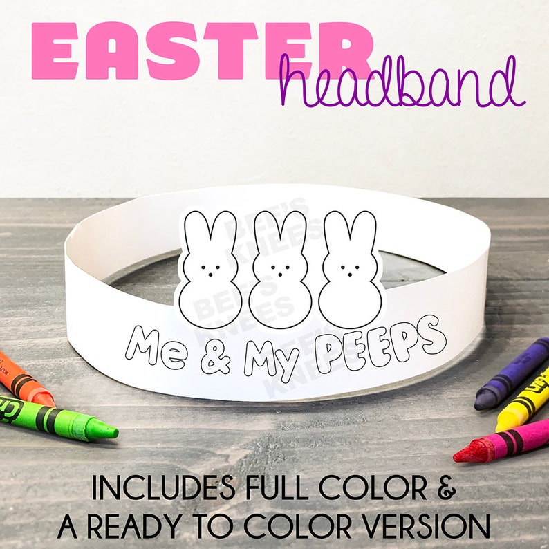 Me and My Peeps Printable Headband Perfect for Church Preschool or ...