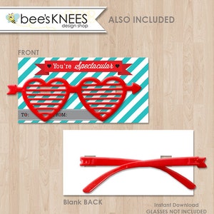 You're Spectacular Glasses Valentines Cards - Instant Download - Etsy