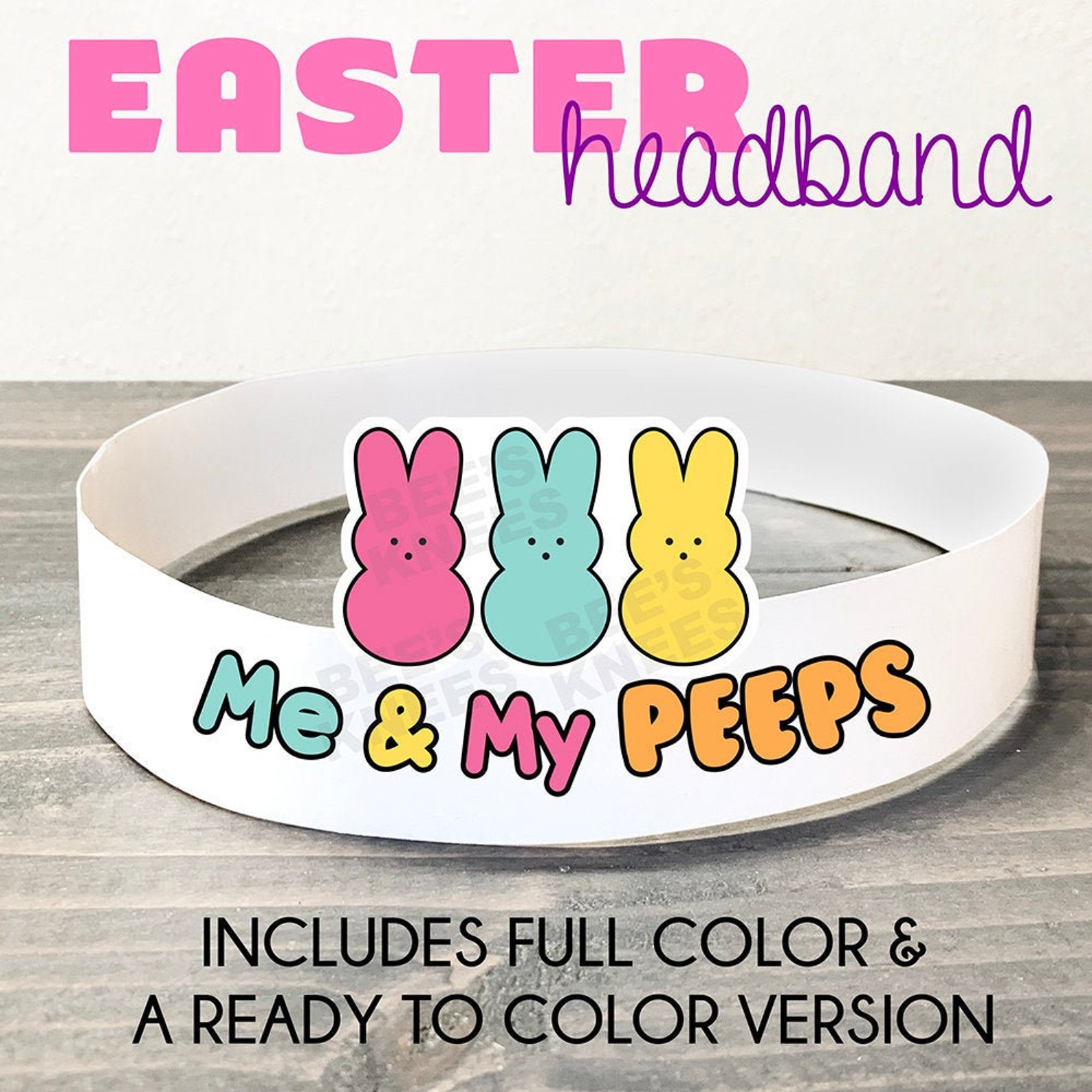 Me and My Peeps Printable Headband Perfect for Church Preschool or ...