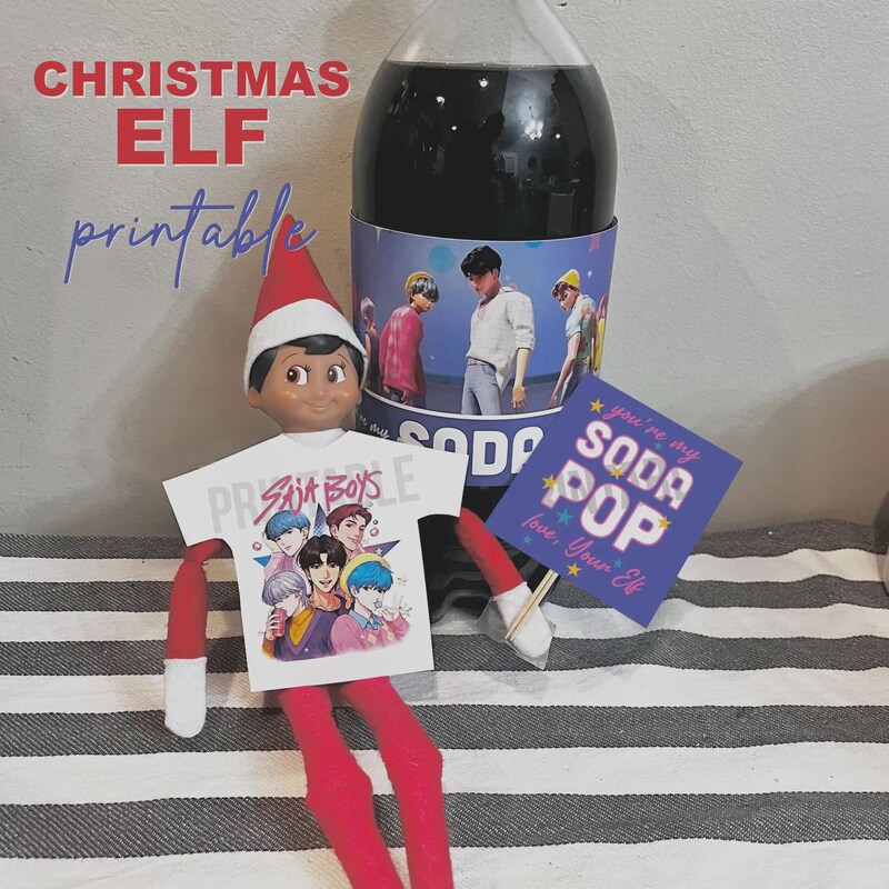 Elf on the Shelf Soda Pop Label - Etsy