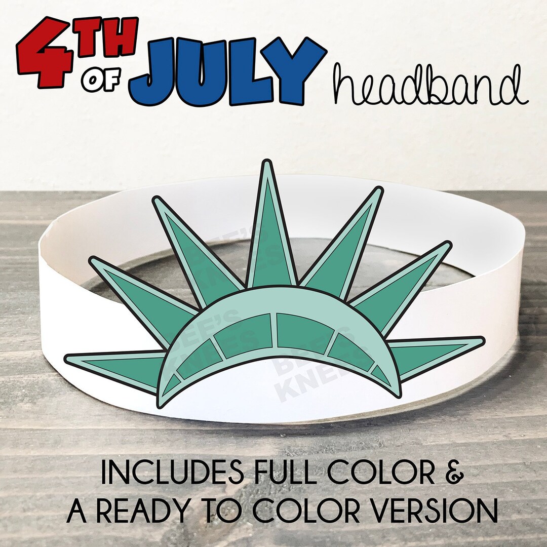 4th of July Statue of Liberty Crown and Torch Independence Day ...