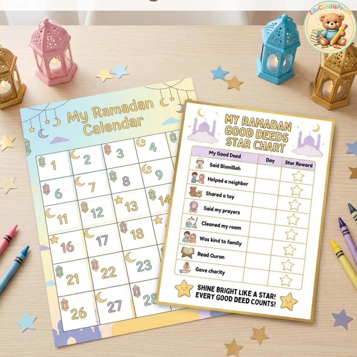 Ramadan Kids Activity Book Printable | Islamic Worksheets, Prayer ...