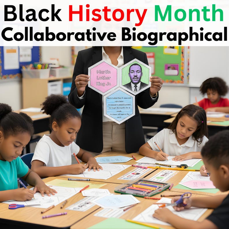 Black History Month Biographies | Collaborative Classroom Activity ...