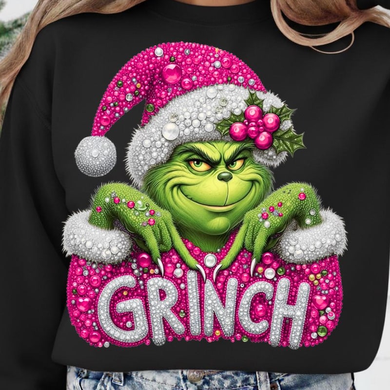 Glitter Grinch Transfers - Etsy