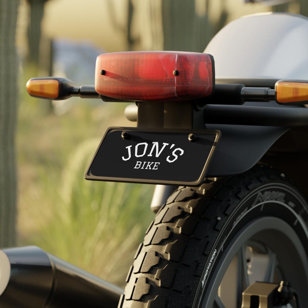 Custom Name Mini License Plate – Personalized Bike, Motorcycle Plate - Etsy