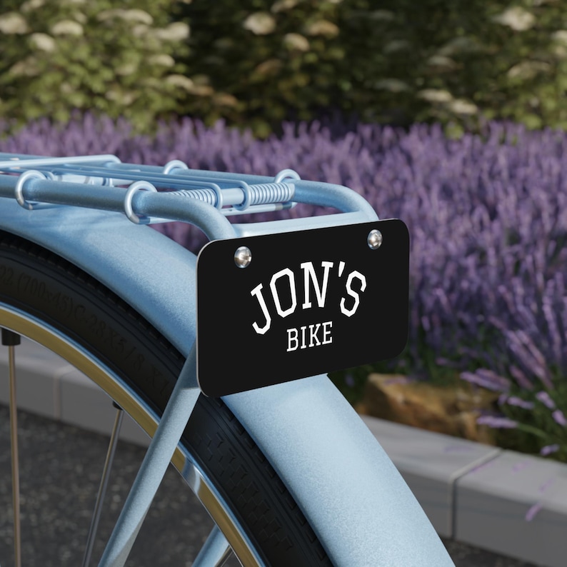 Custom Name Mini License Plate – Personalized Bike, Motorcycle Plate - Etsy