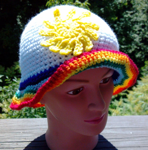 Rainbow Crochet Hat Pattern
