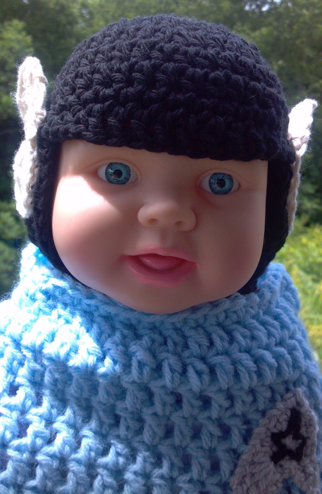 Spock Hat and Swaddler Cocoon Crochet Pattern - Etsy