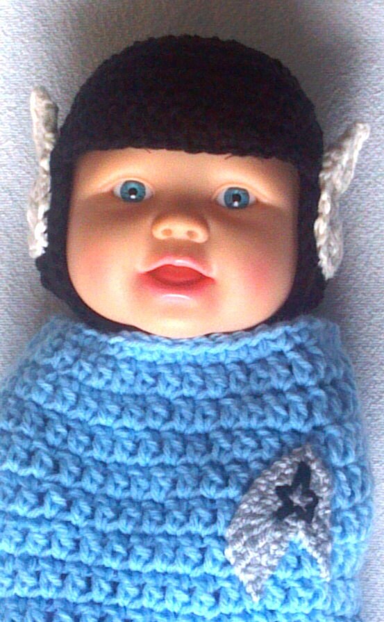 Spock Hat and Swaddler Cocoon Crochet Pattern - Etsy