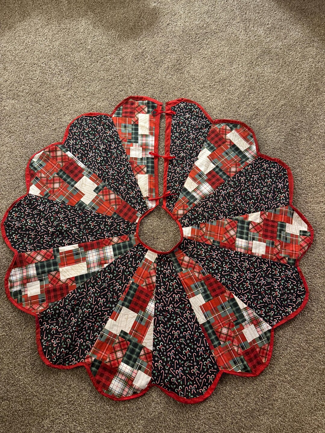 Handmade Christmas Tree Skirt - Etsy