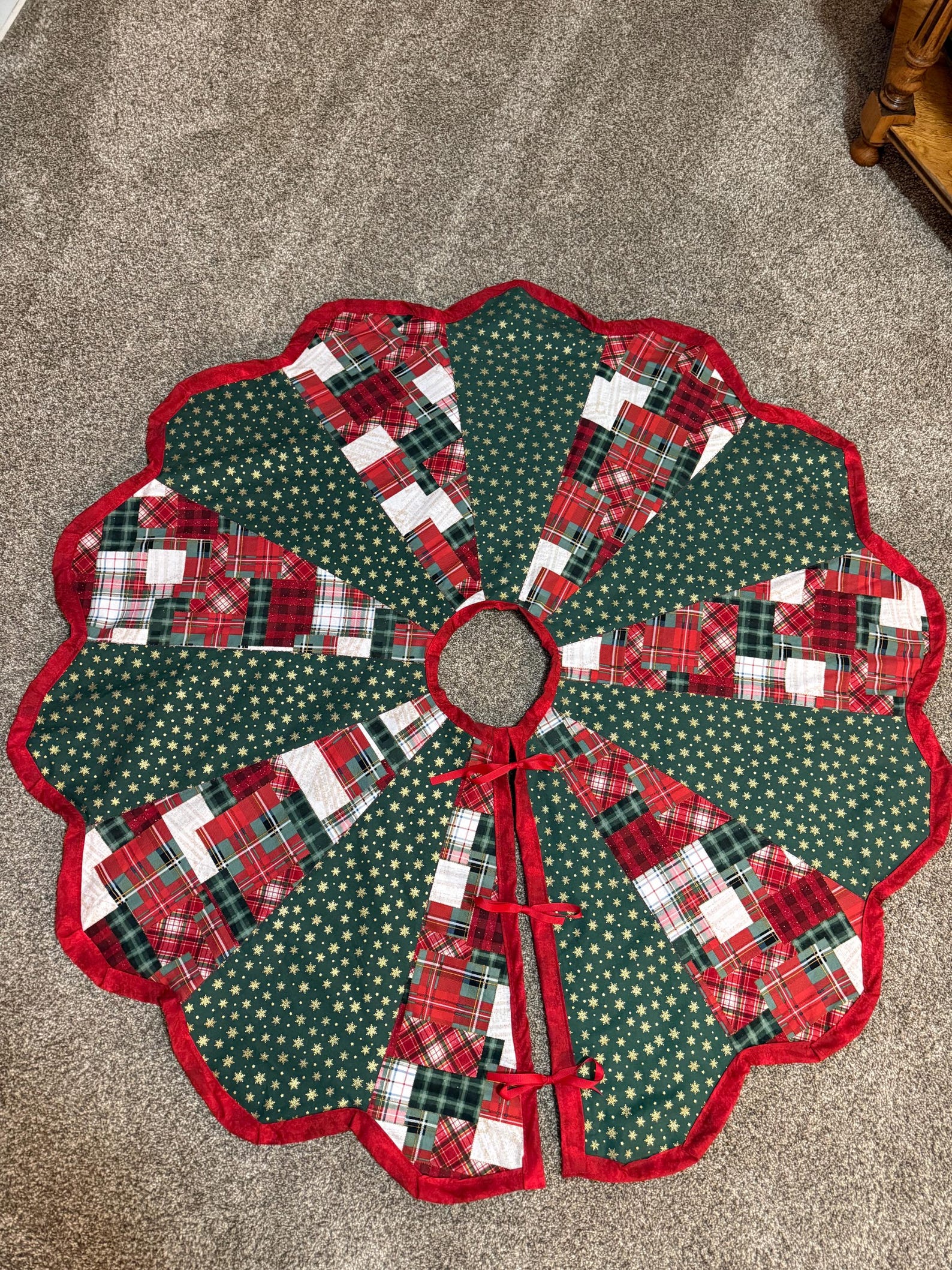 Handmade Christmas Tree Skirt - Etsy