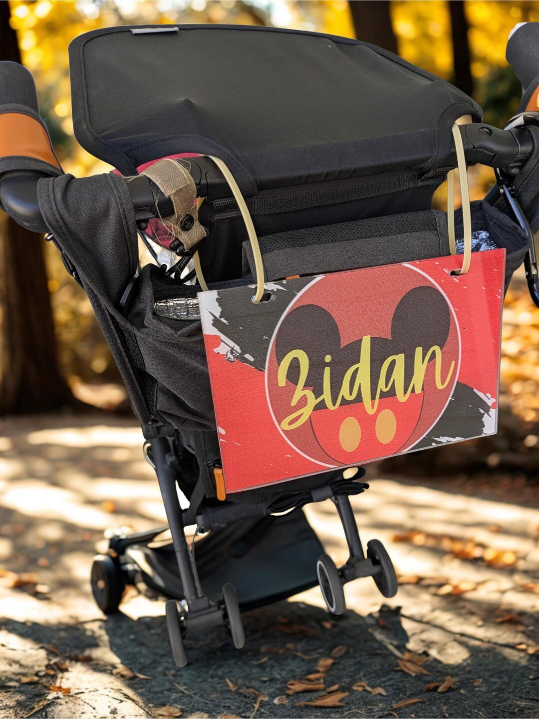 Custom Name Stroller Tag Template for Disney & Theme Park Trips ...