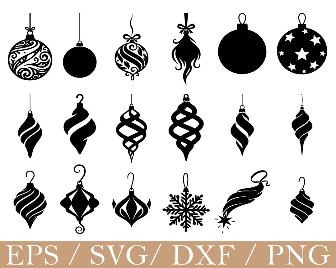 Hanging Bauble Svg, Dxf, Png - Etsy